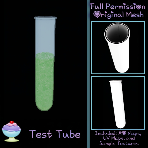 Second Life Marketplace - [Sherbert] Full Perm Test Tube (ADD)